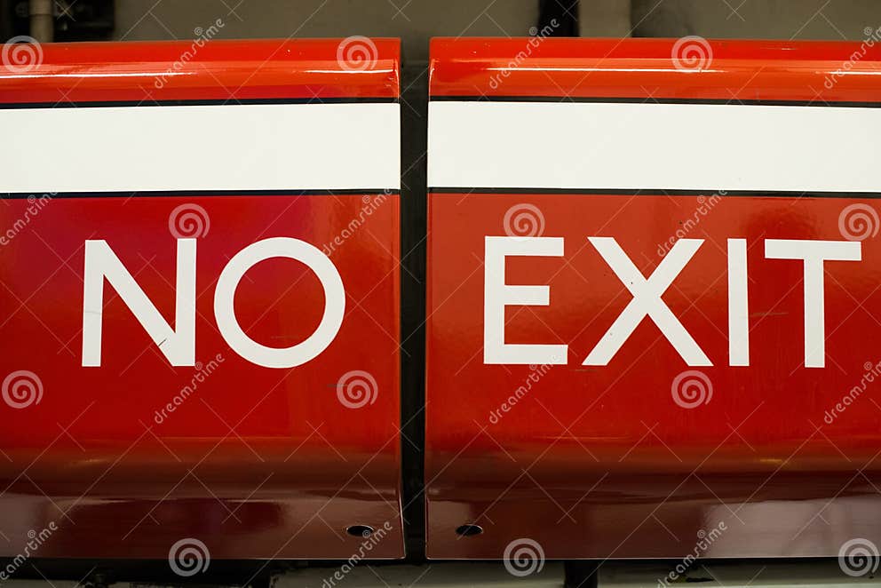 No exit sign stock image. Image of prohibited, vivid - 31060907