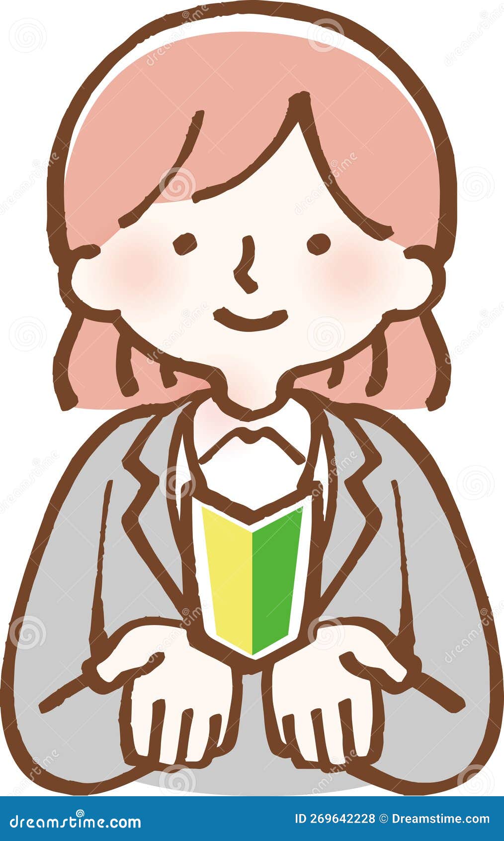 No Experience Beginner Mark Female Illustration Stock Vector ...