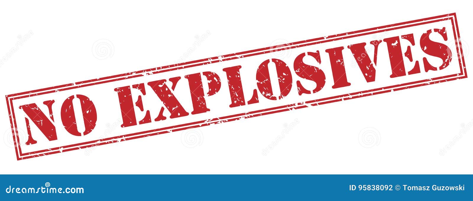 No Explosives Red Stamp Stock Photography | CartoonDealer.com #95838092