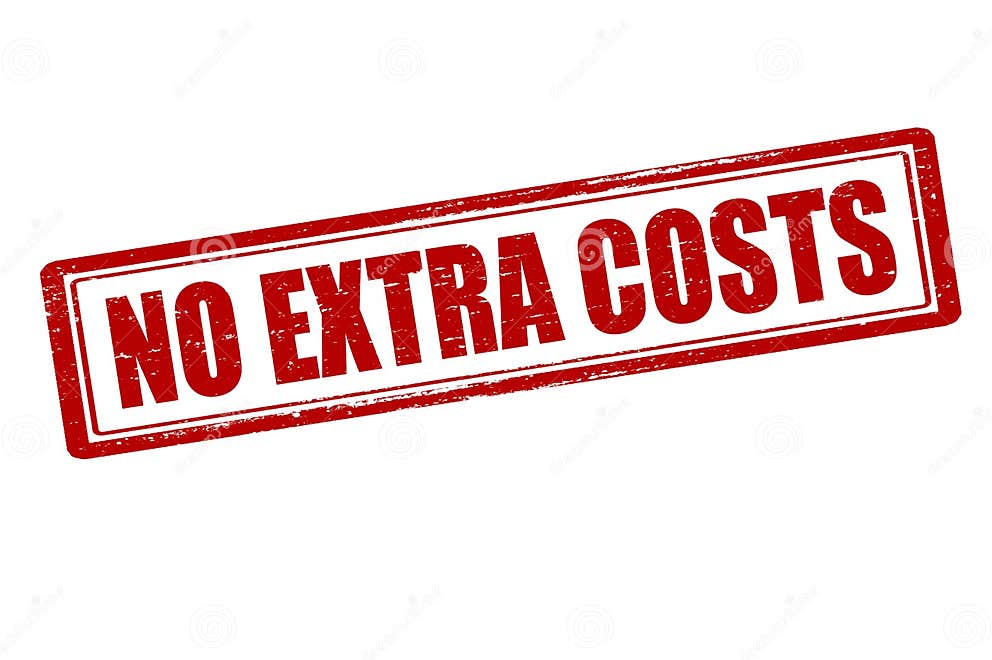No extra costs stock illustration. Illustration of outlay - 82944892