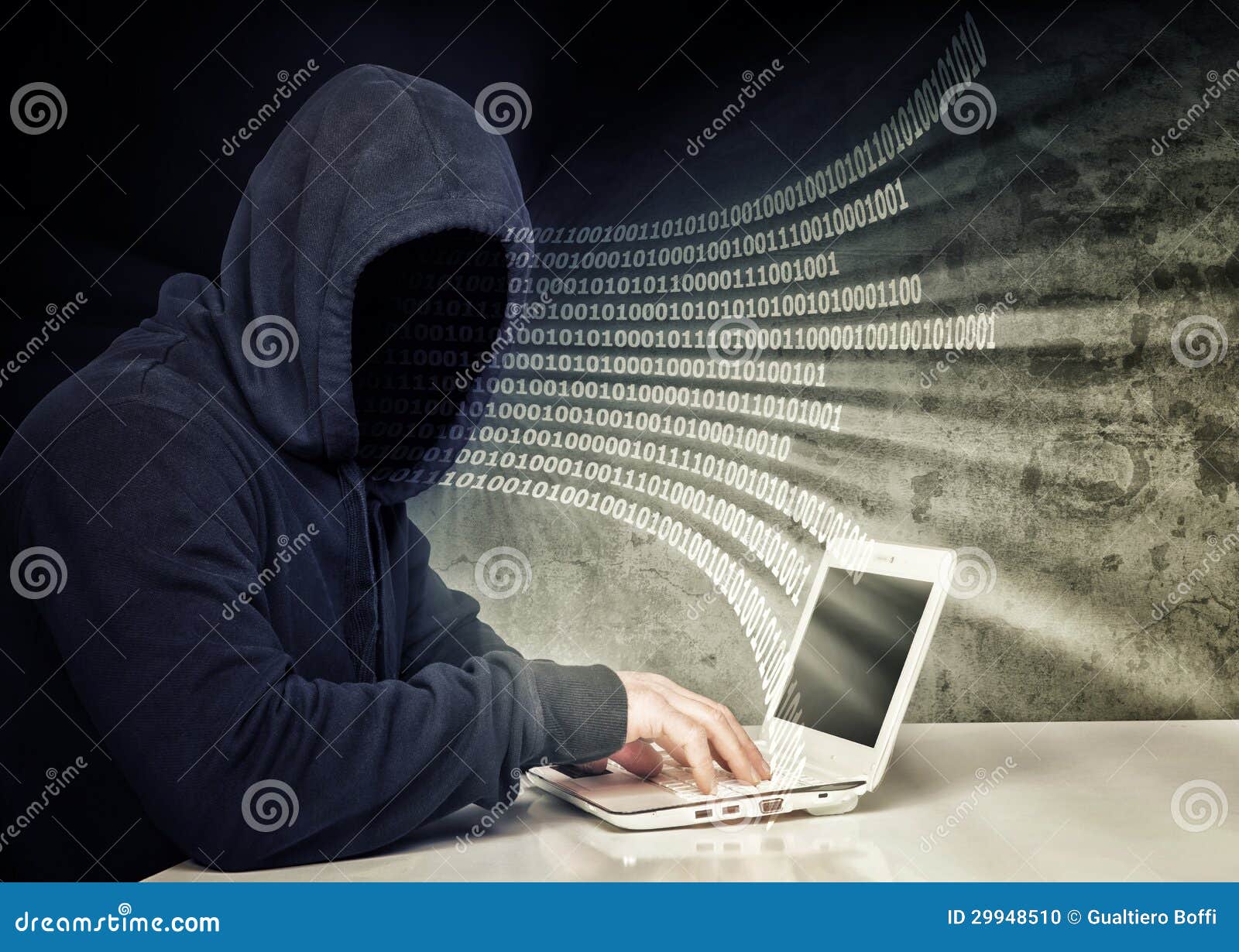 No face hacker stock photo. Image of virtual, hacker - 29948510