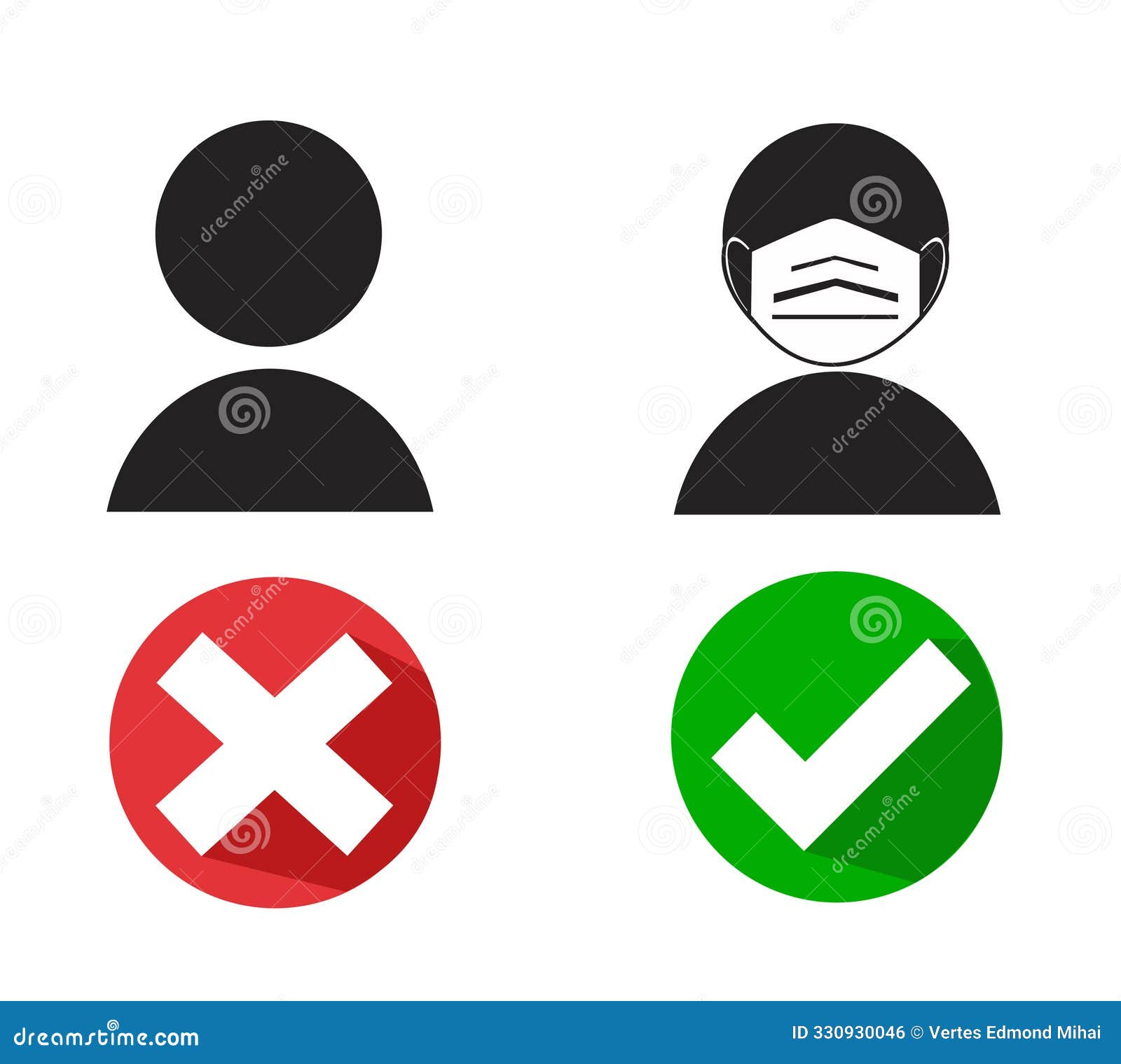 No Face Mask, No Entry Icon Stock Illustration - Illustration of ...