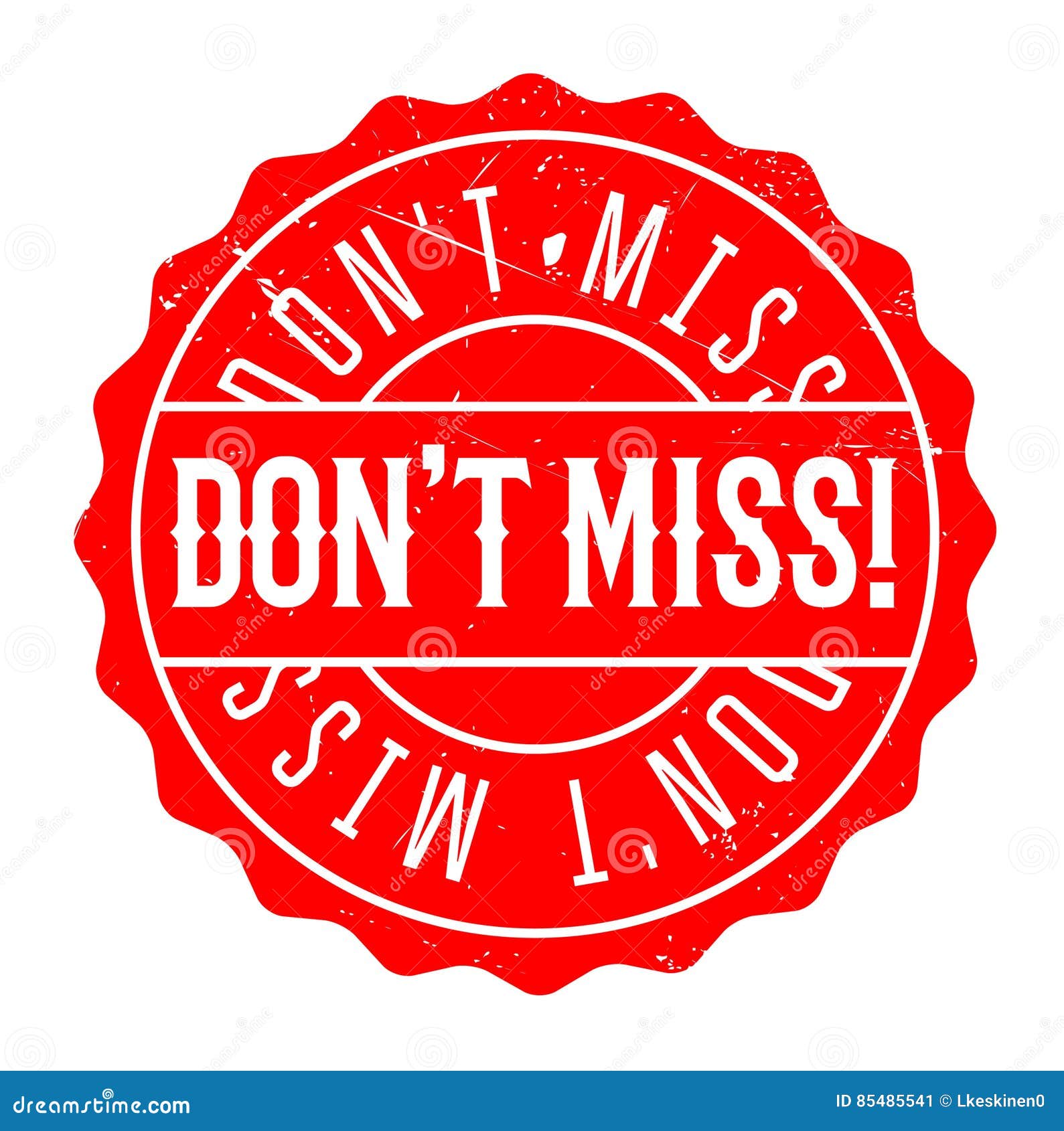 No falte el sello de goma stock de ilustración. Ilustración de ...