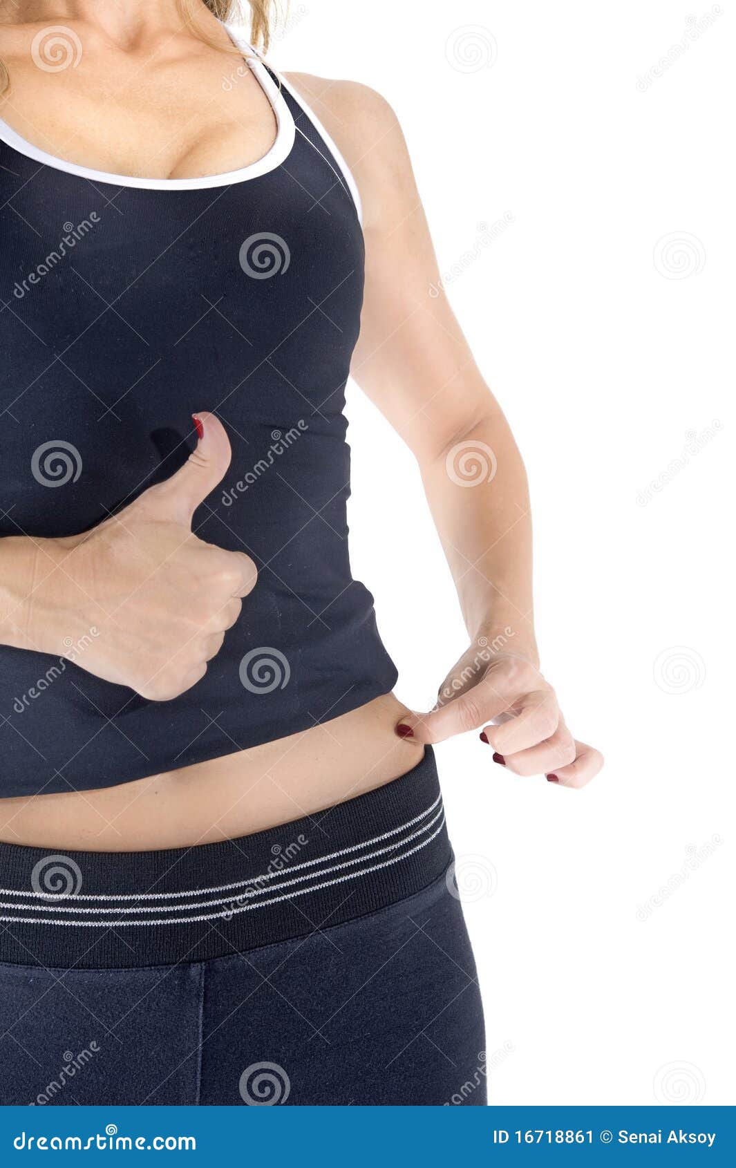 No fat! stock image. Image of active, happy, model, fitness - 16718861