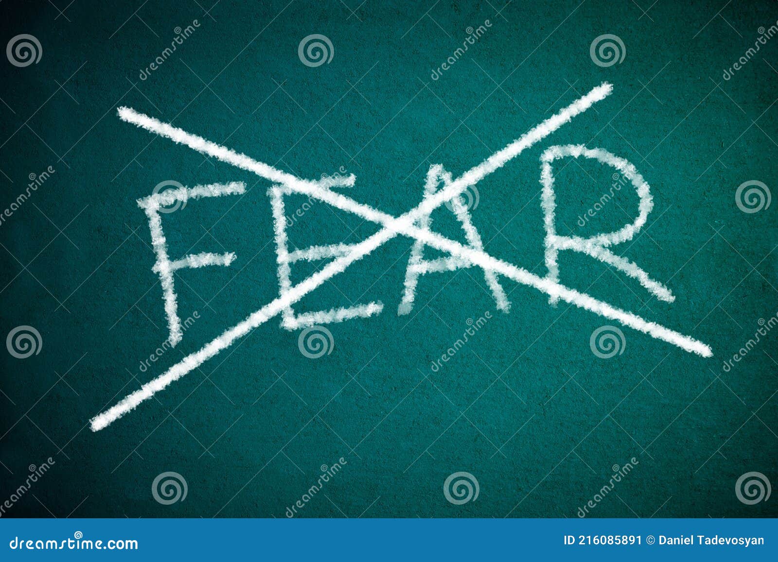 No fear word on board stock image. Image of fear, depressed - 216085891