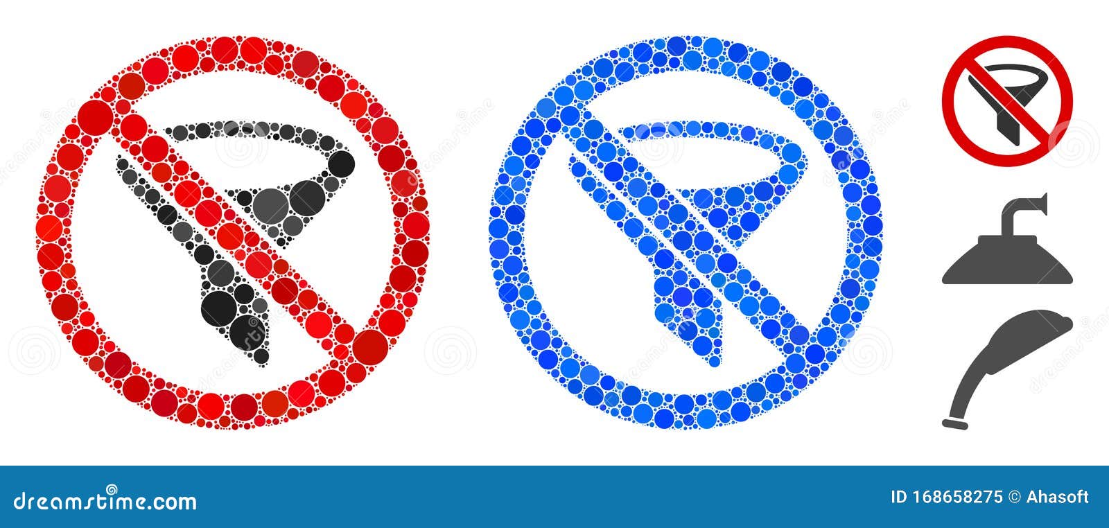 No Filter Mosaic Icon of Round Dots Stock Vector - Illustration of ...