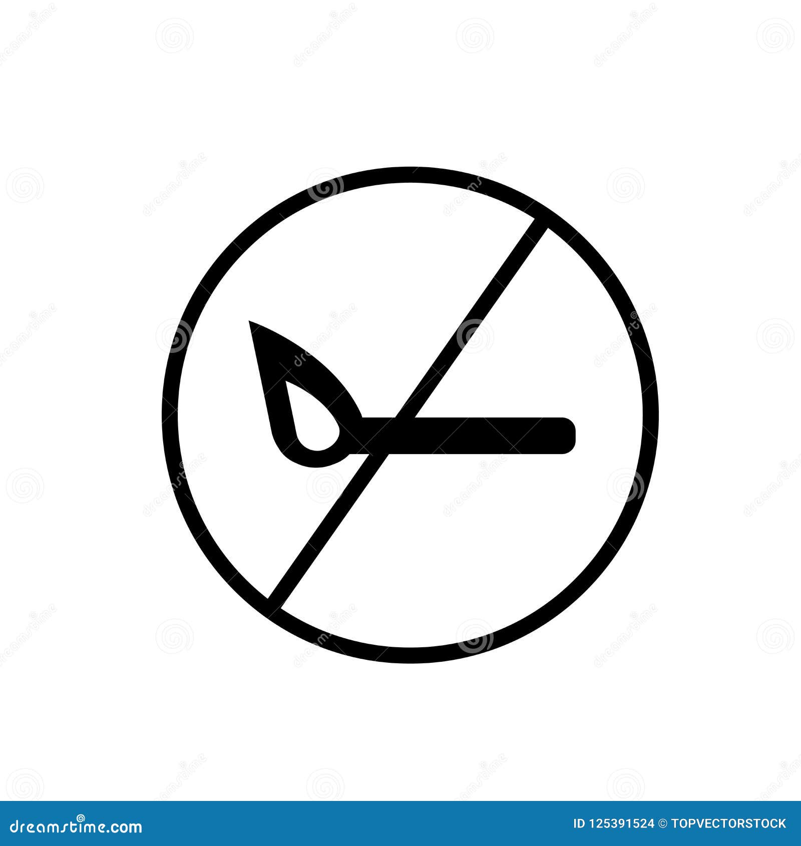 No Fire Icon Vector Isolated on White Background, No Fire Sign Stock ...