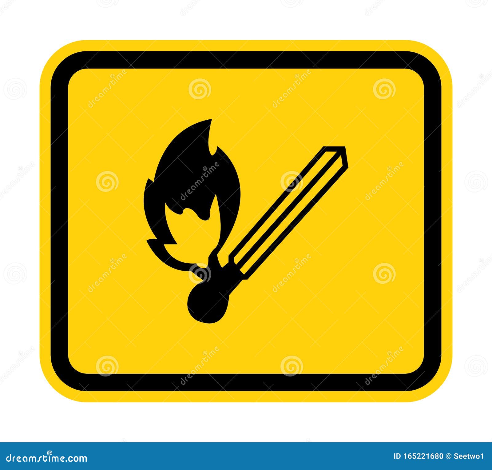 No Fire Ignition Symbol Sign Isolate on White Background,Vector ...