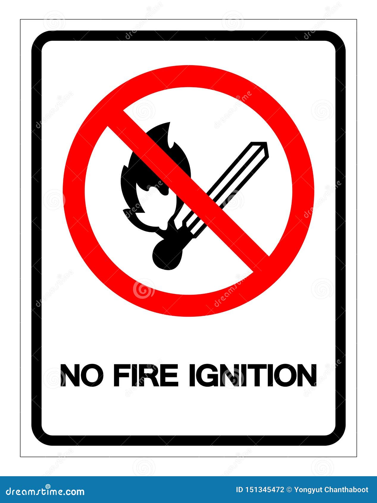 No Fire Ignition Symbol Sign, Vector Illustration, Isolate on White ...