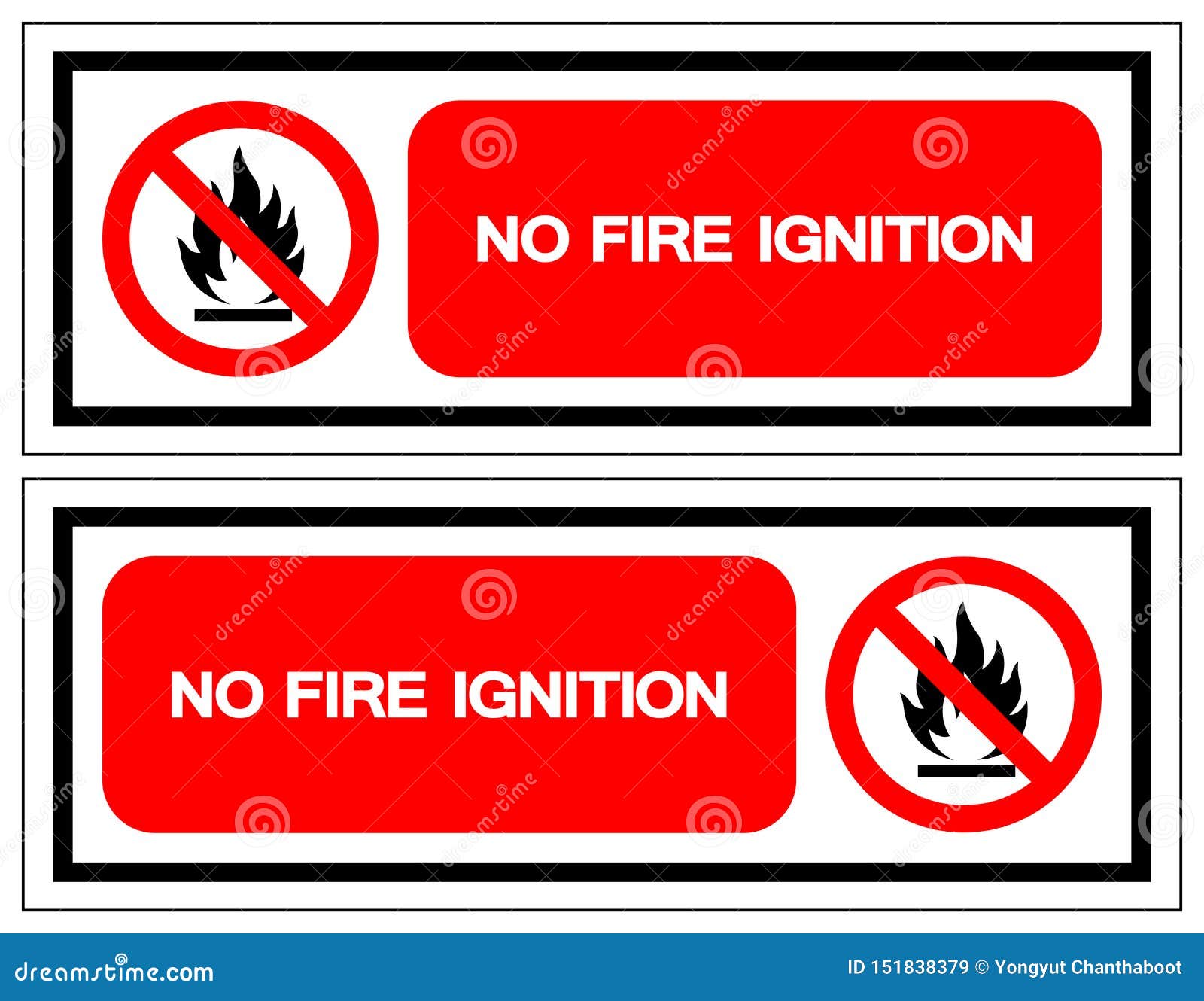 No Fire Ignition Symbol Sign, Vector Illustration, Isolate on White ...
