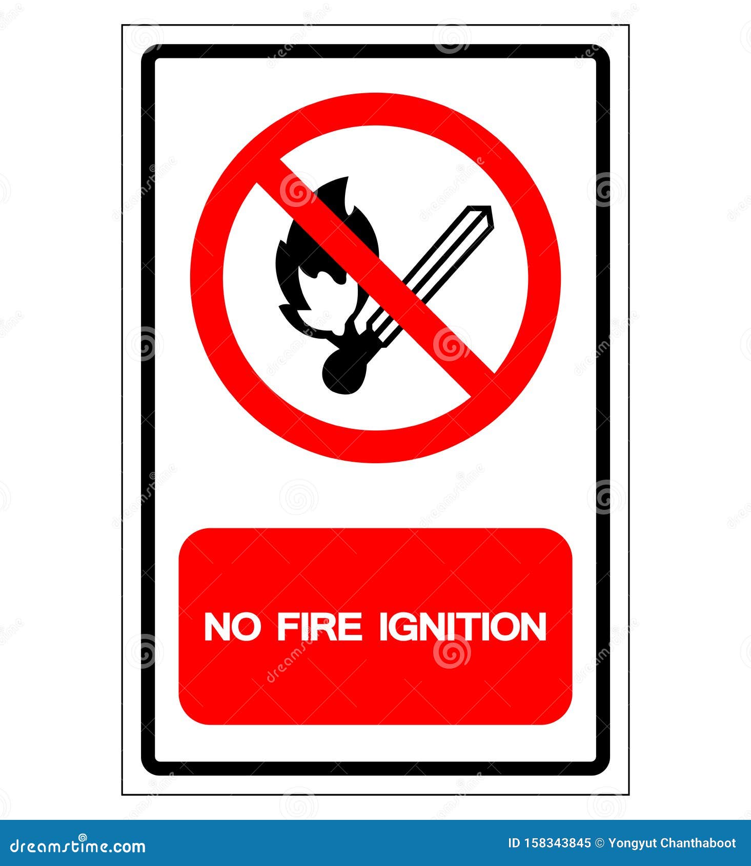 No Fire Ignition Symbol Sign, Vector Illustration, Isolate on White ...