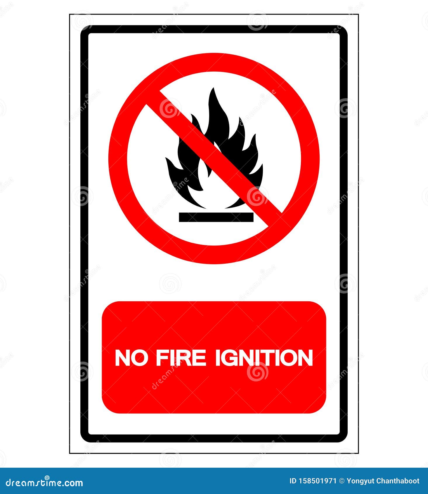 No Fire Ignition Symbol Sign, Vector Illustration, Isolate on White ...