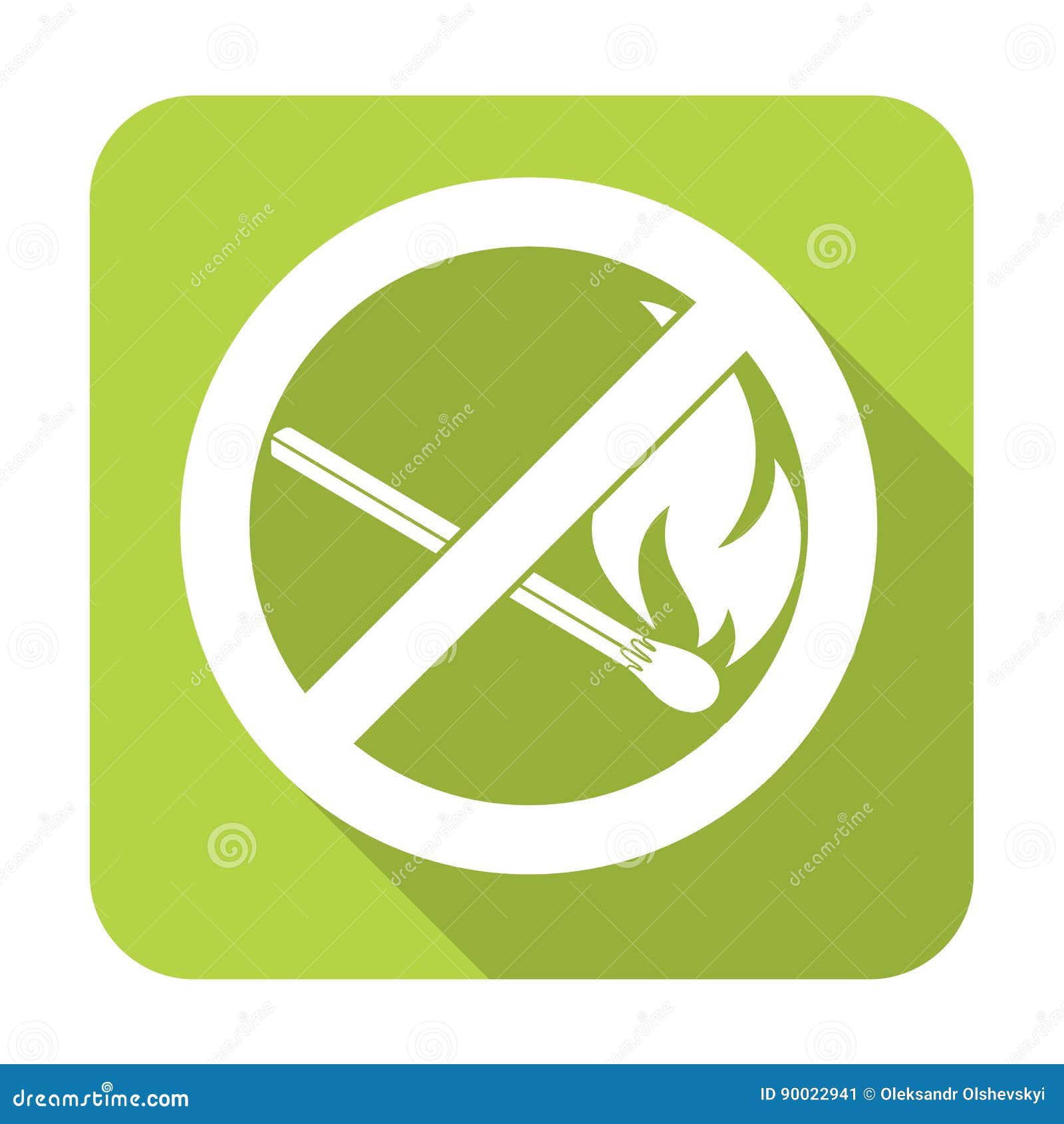 No Fire sign stock vector. Illustration of banner, burn - 90022941