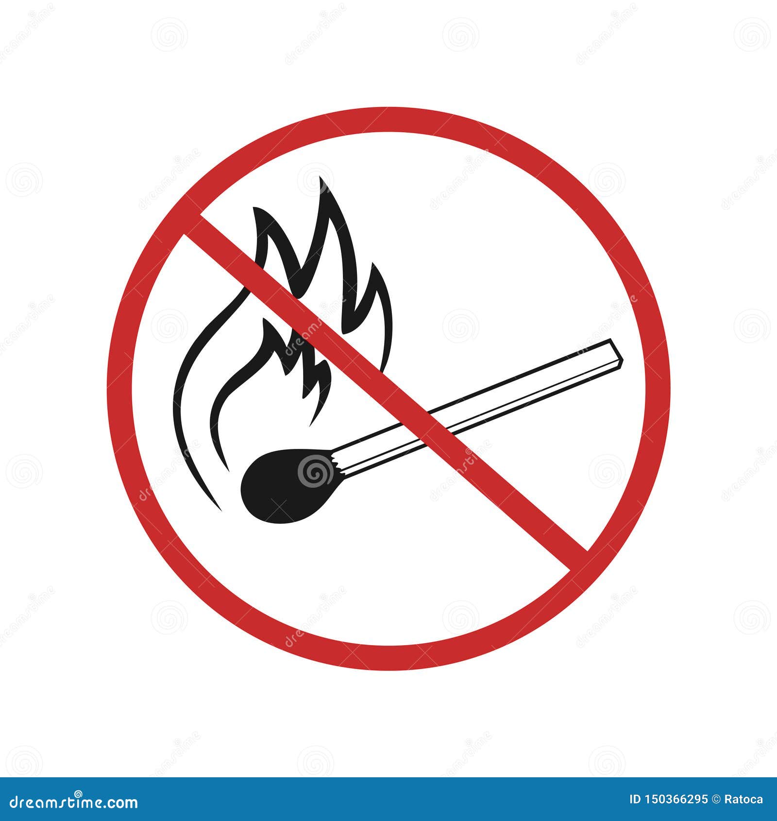No fire zone symbol design stock vector. Illustration of forbidden ...