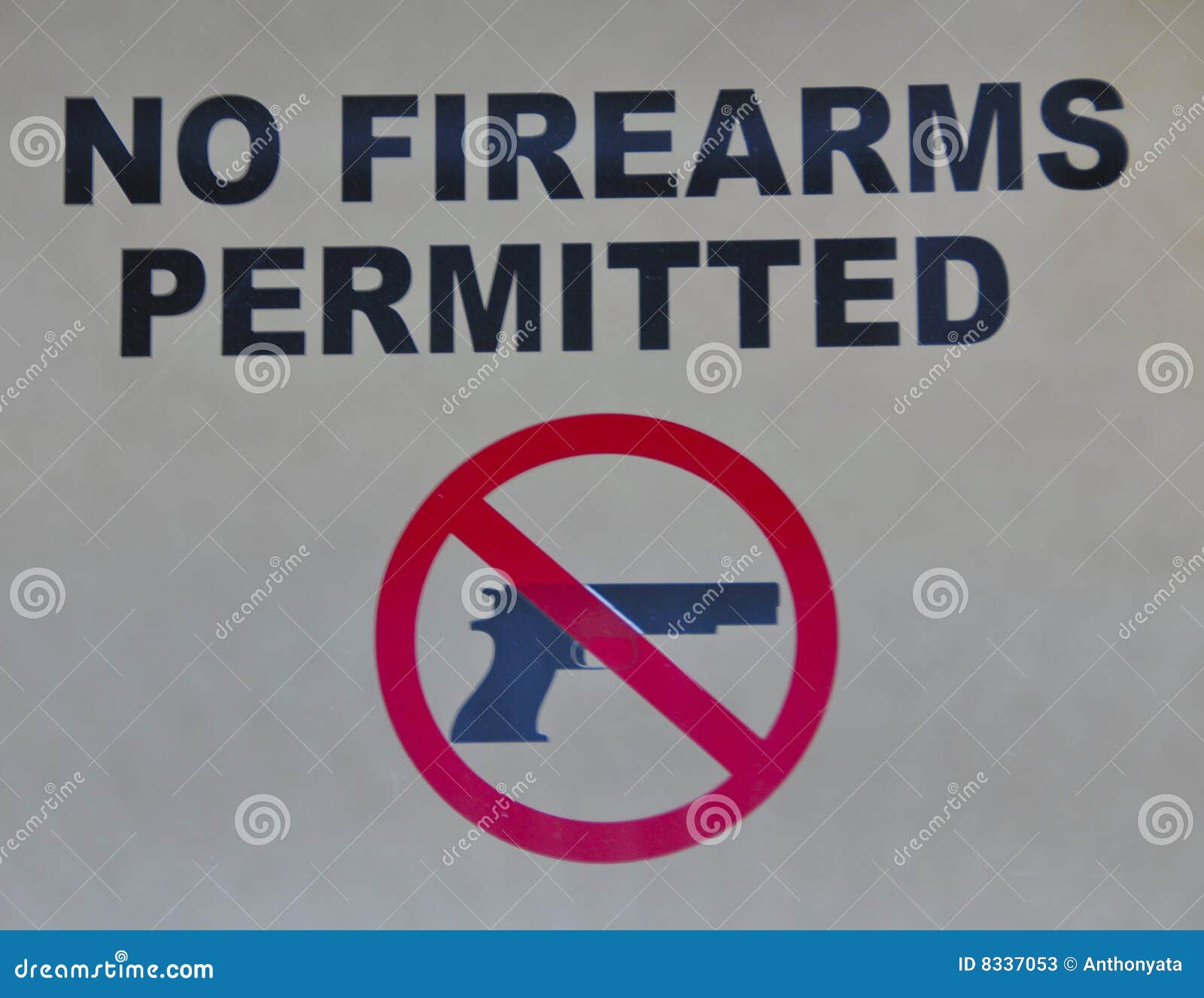 No Firearms Permitted stock illustration. Illustration of handgun - 8337053