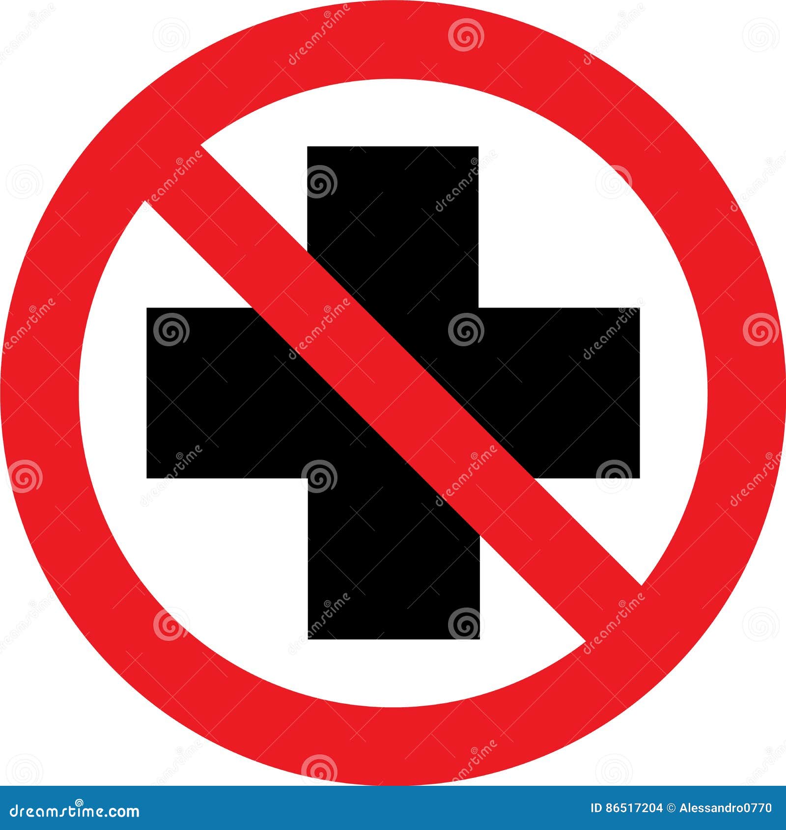 No first aid sign stock illustration. Illustration of available - 86517204
