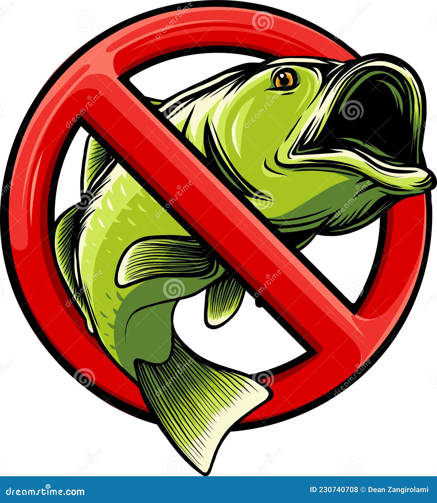 No Seafood Sign
