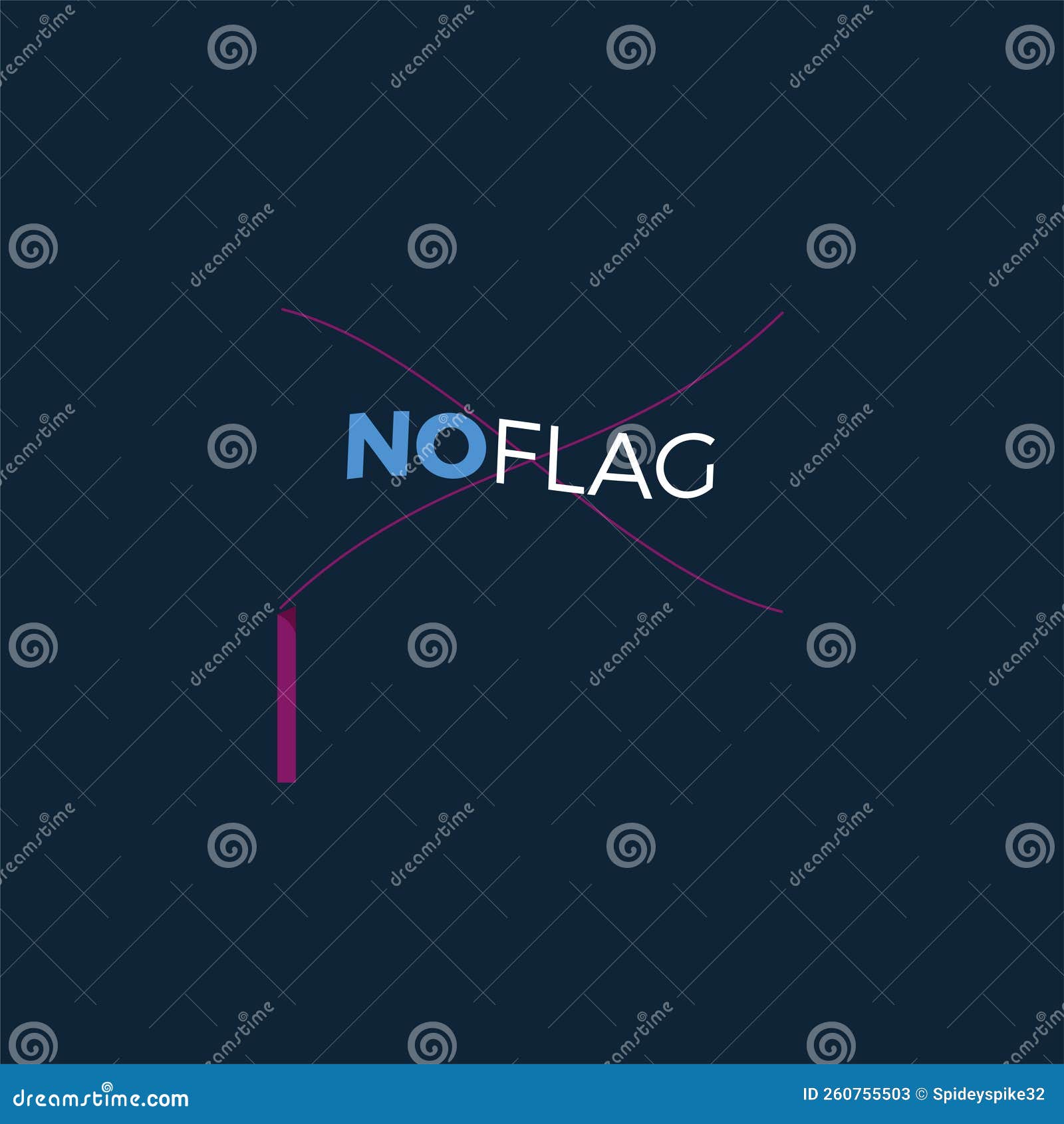 The No Flag Illustration. Isolated Vector Illustration Stock Vector ...