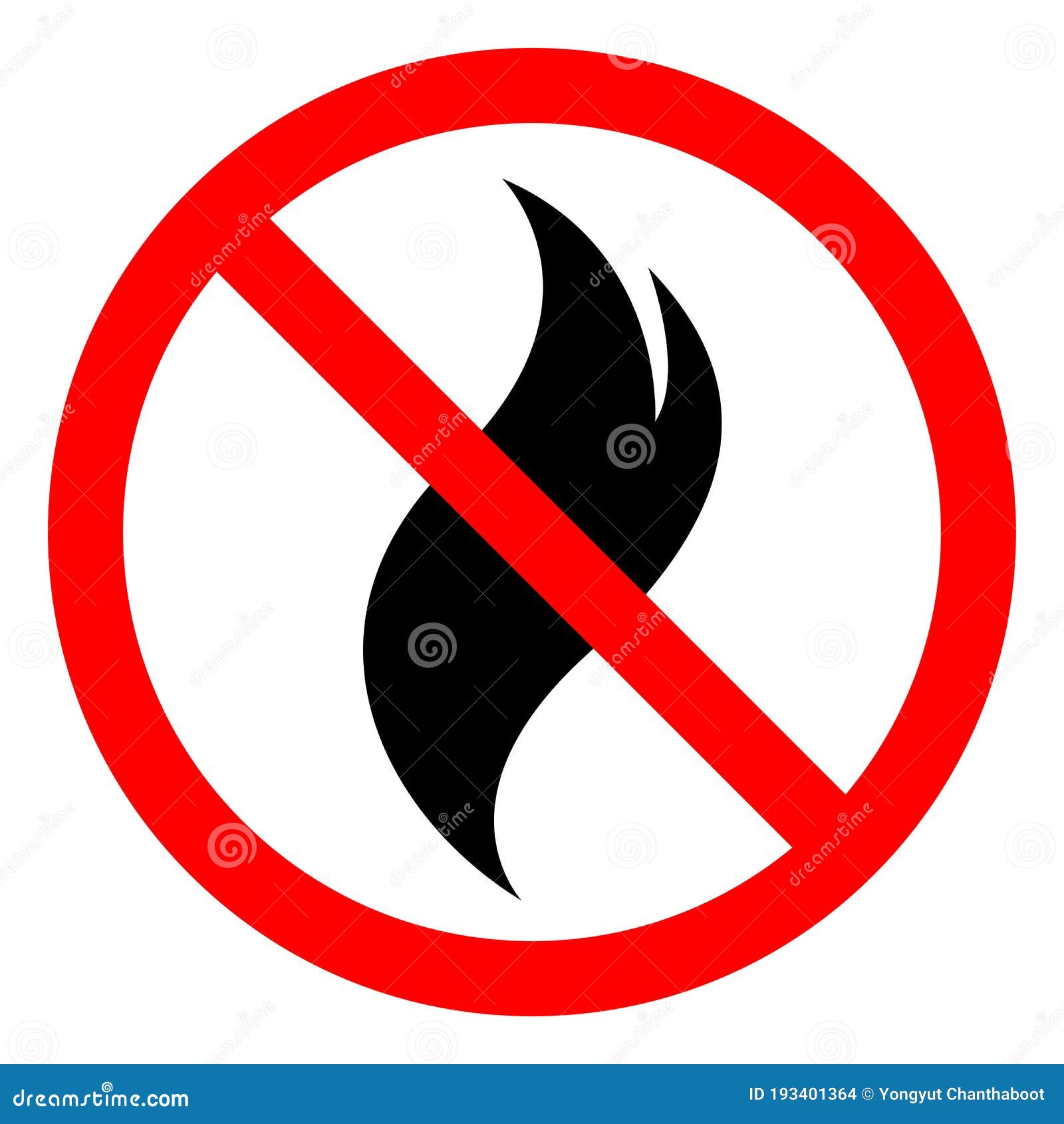 No Flammable Symbol Sign, Vector Illustration, Isolate on White ...