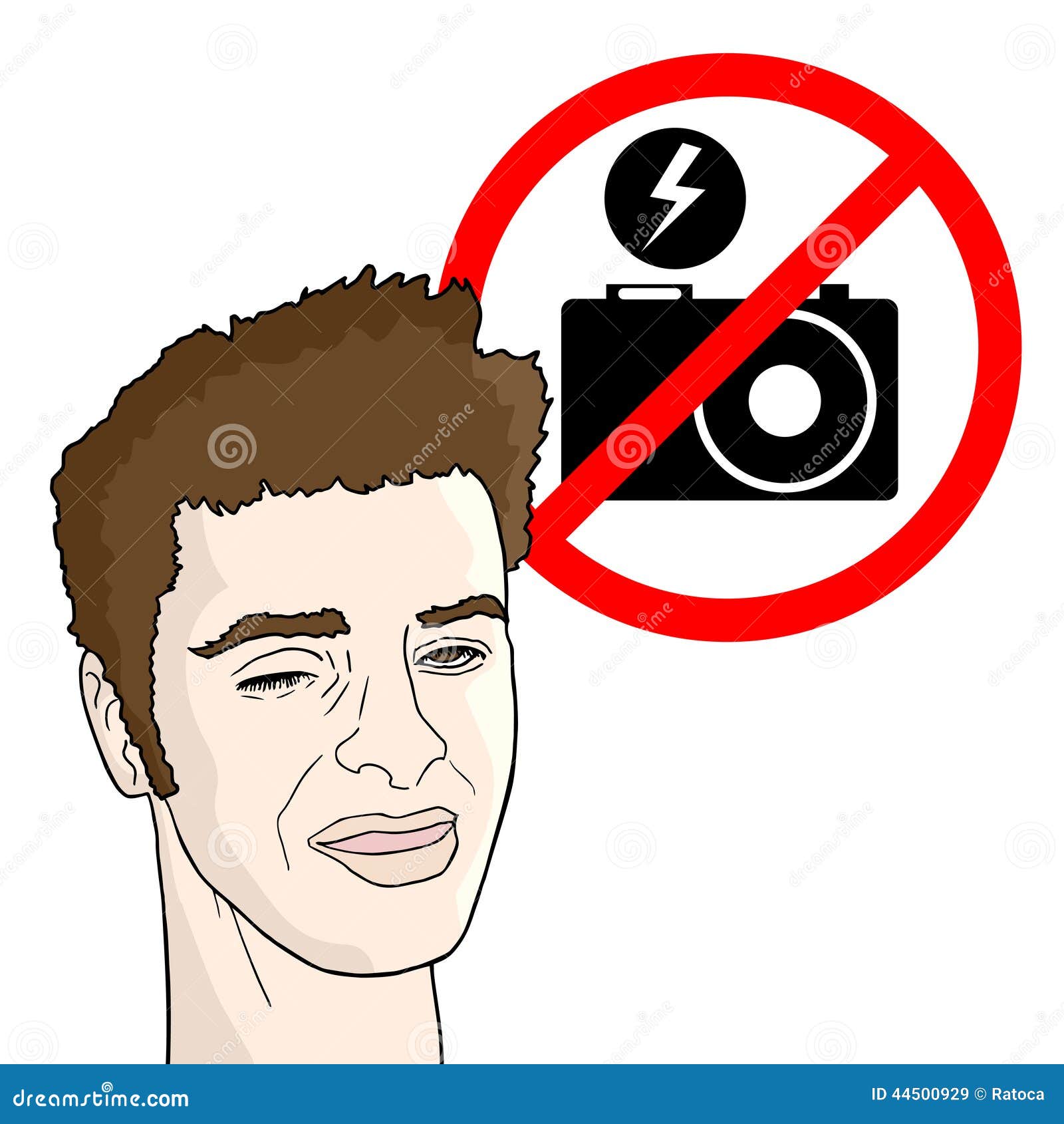 No flash stock vector. Illustration of attention, careful - 44500929