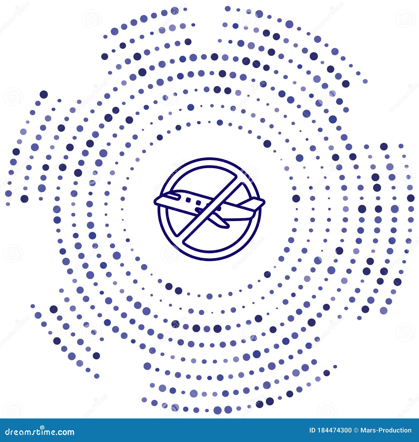 No Flight Vector Icon. No Flight Editable Stroke. No Flight Linear ...