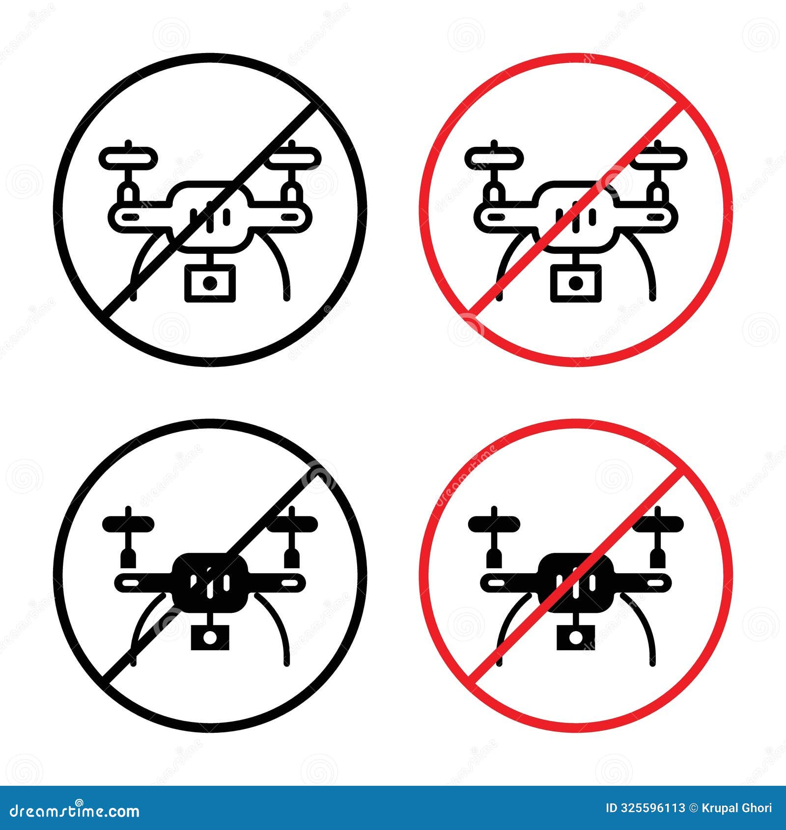 No Fly Drones Allowed Sign Ensure Privacy and Safety in Restricted ...