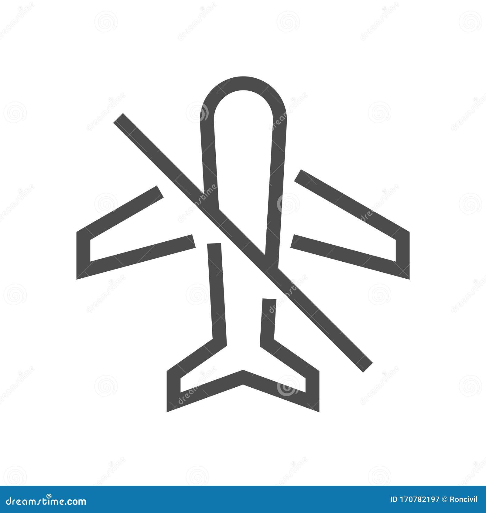 No fly icon stock vector. Illustration of medicine, bacterium - 170782197