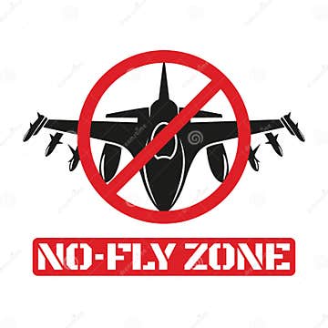 No-fly Zone Sign. Warning Sign Stock Vector - Illustration of message ...