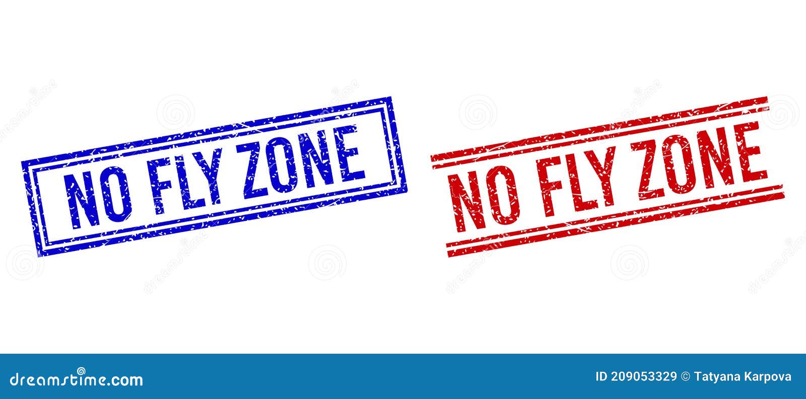 Rubber Textured NO FLY ZONE Seal with Double Lines Stock Vector ...