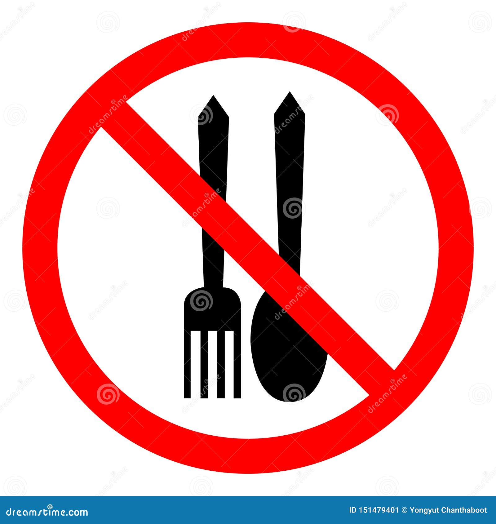 No Food Allowed Symbol Sign, Vector Illustration, Isolate on White ...