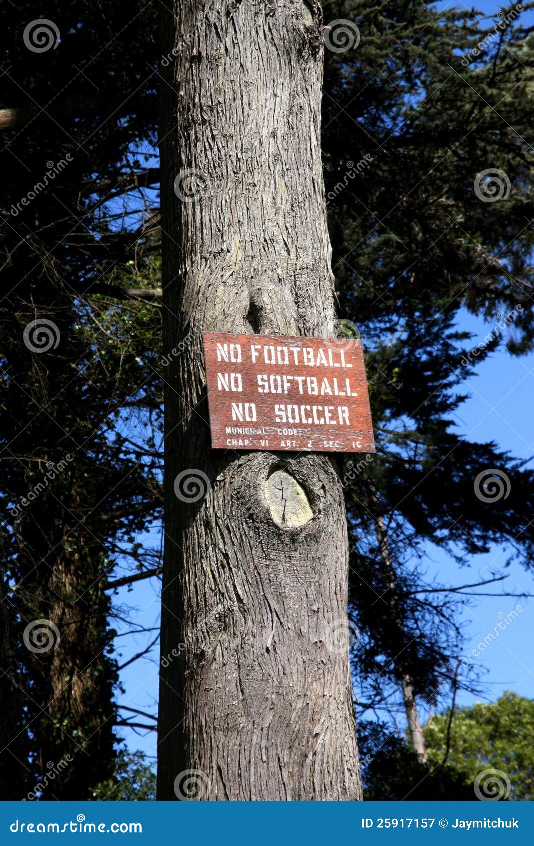 No Football Sign