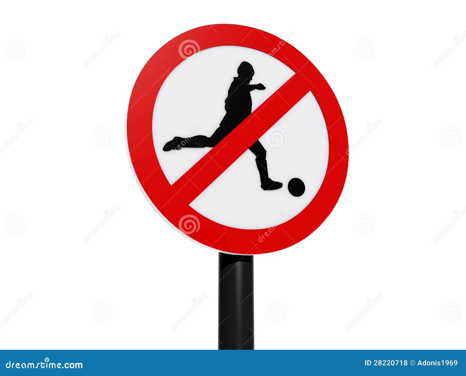 No football zone sign stock illustration. Illustration of silhouette ...