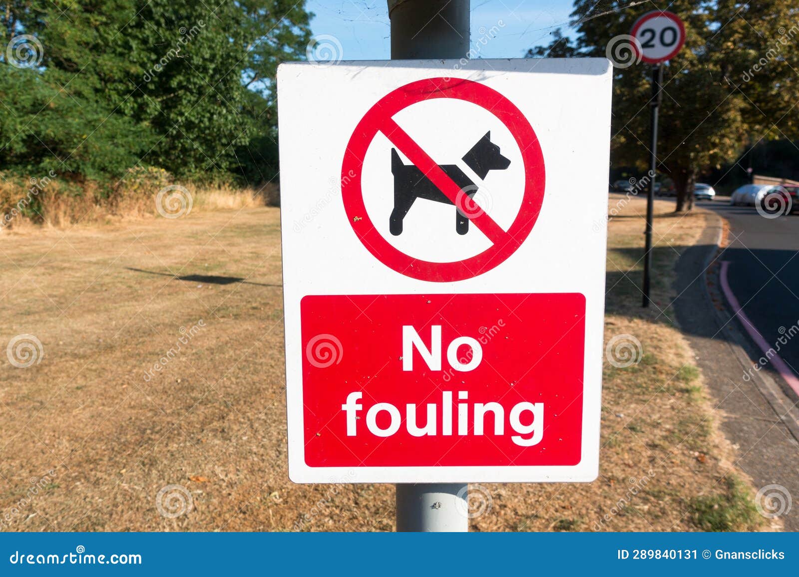 No fouling notice stock image. Image of text, symbol - 289840131