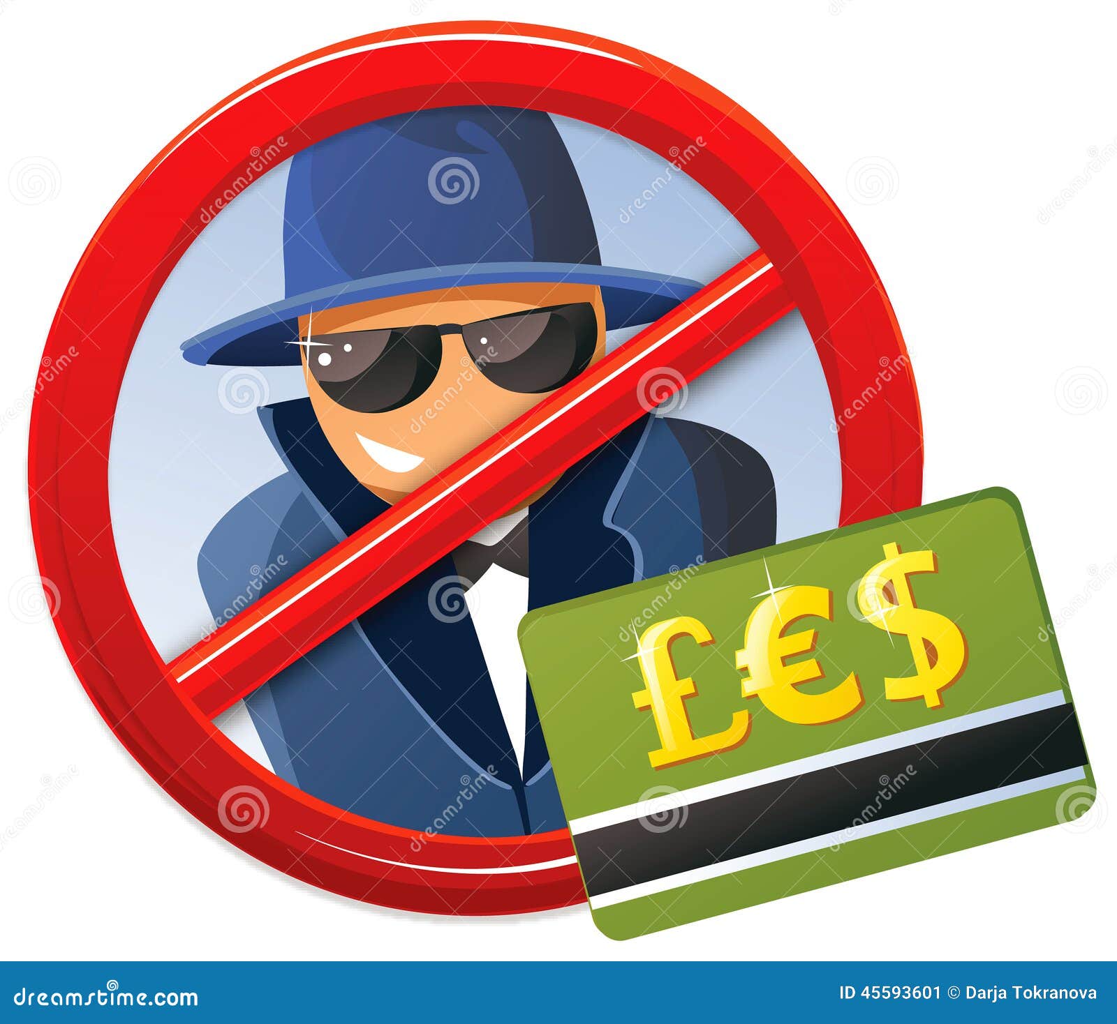 No fraud! stock vector. Illustration of escape, internet - 45593601