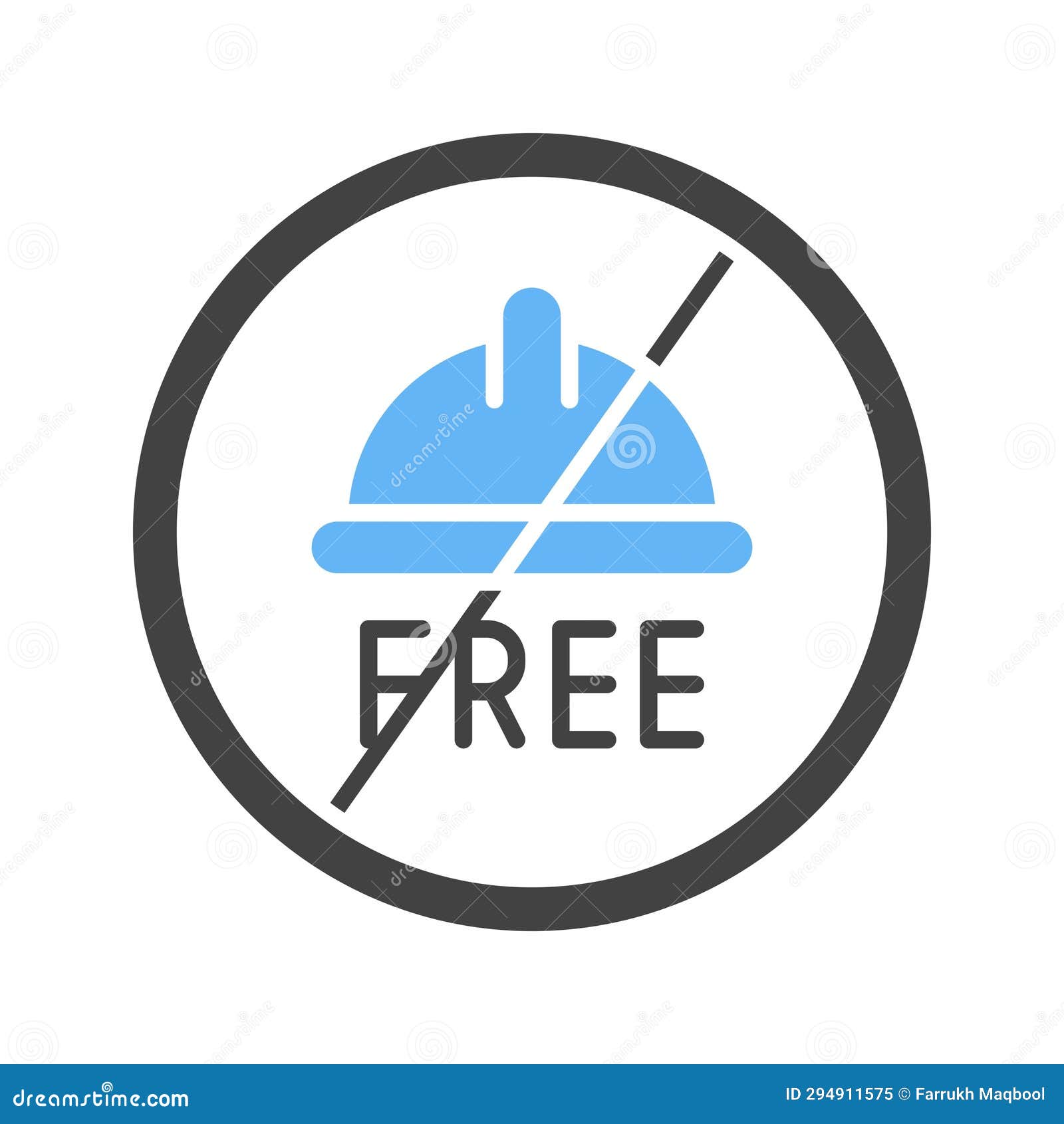 No free icon vector image. stock vector. Illustration of design - 294911575