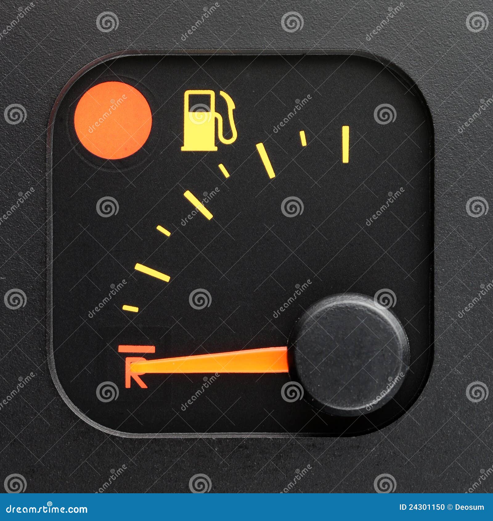 No Fuel - Empty Tank Pointer Stock Photo - Image of icon, control: 24301150