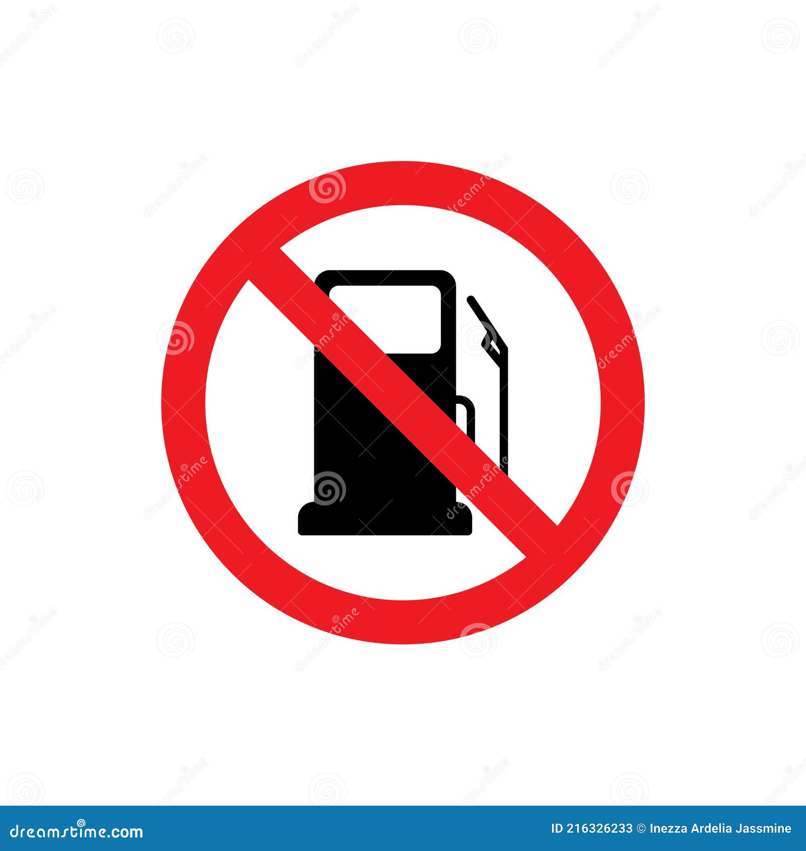 No fuel icon or logo stock vector. Illustration of modern - 216326233