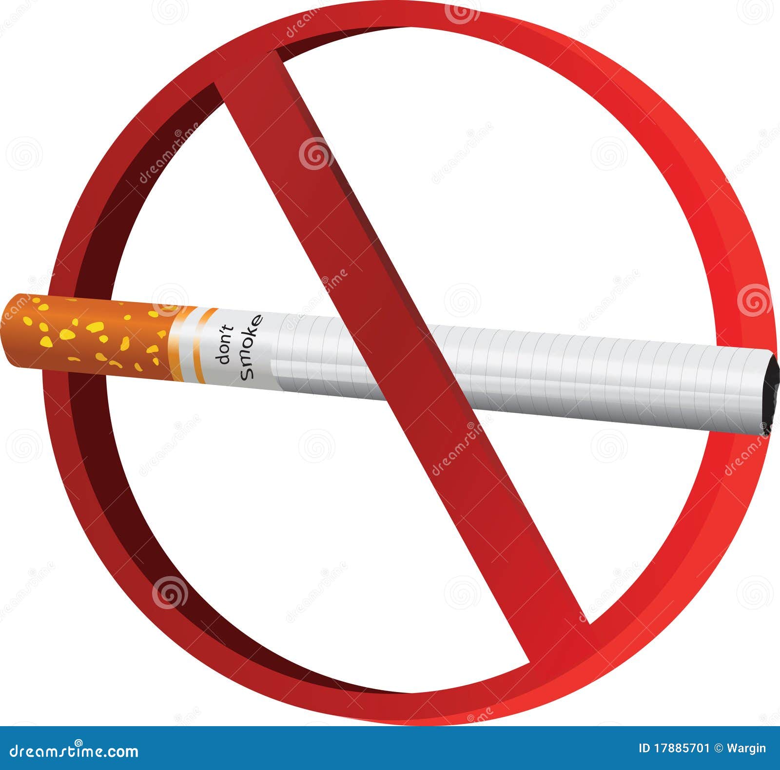 No fume ilustración del vector. Ilustración de malo, venenoso - 17885701