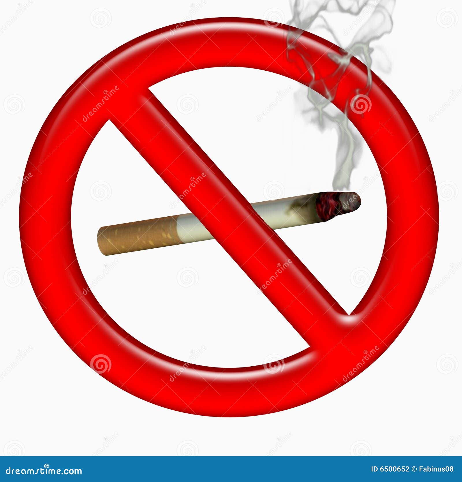 No fume aquí stock de ilustración. Ilustración de humo - 6500652