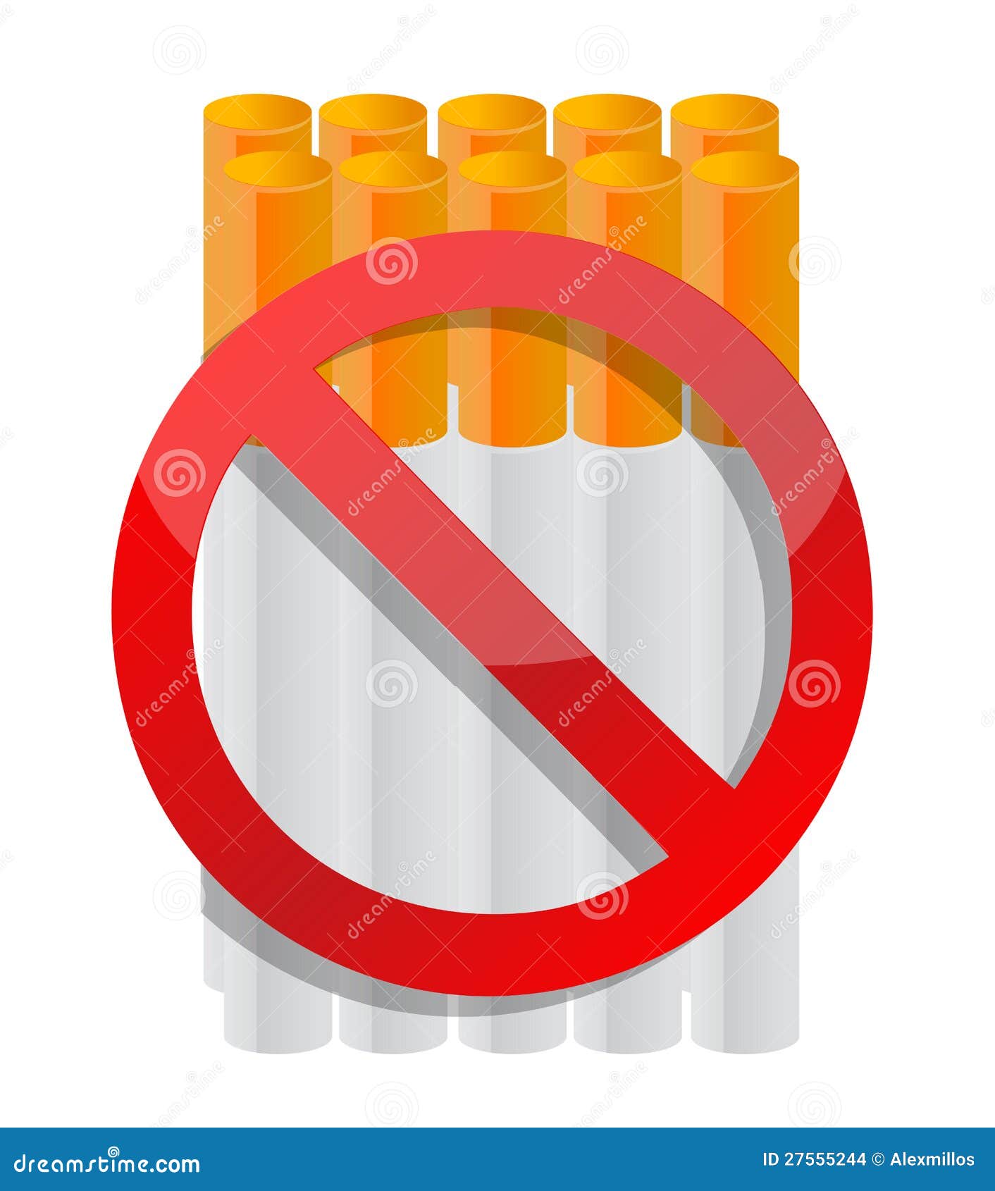 No fume el cigarrillo stock de ilustración. Ilustración de gráfico ...