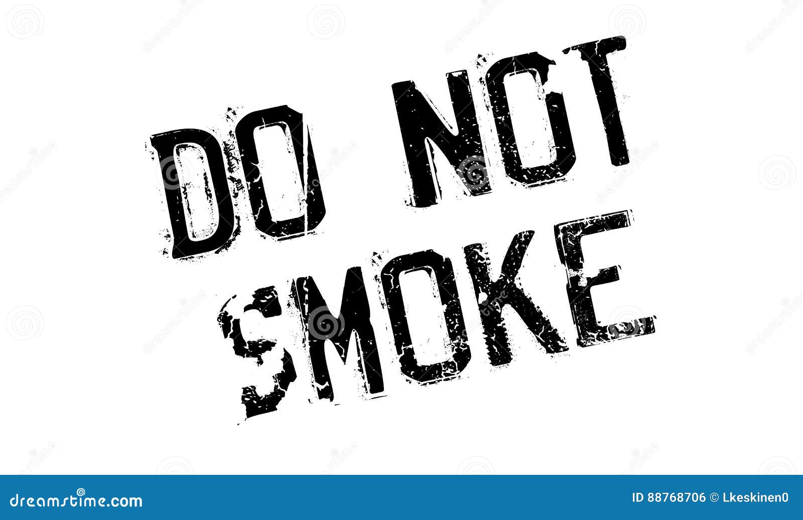 No fume el sello de goma ilustración del vector. Ilustración de ...