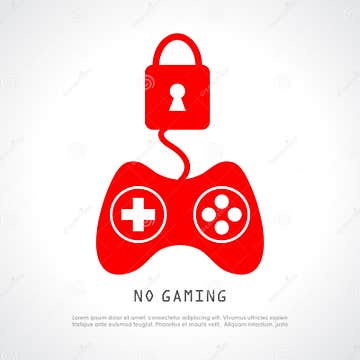 No gaming stock vector. Illustration of icons, gamer - 31087312