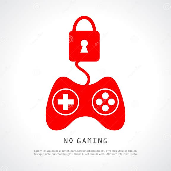 No gaming stock vector. Illustration of icons, gamer - 31087312