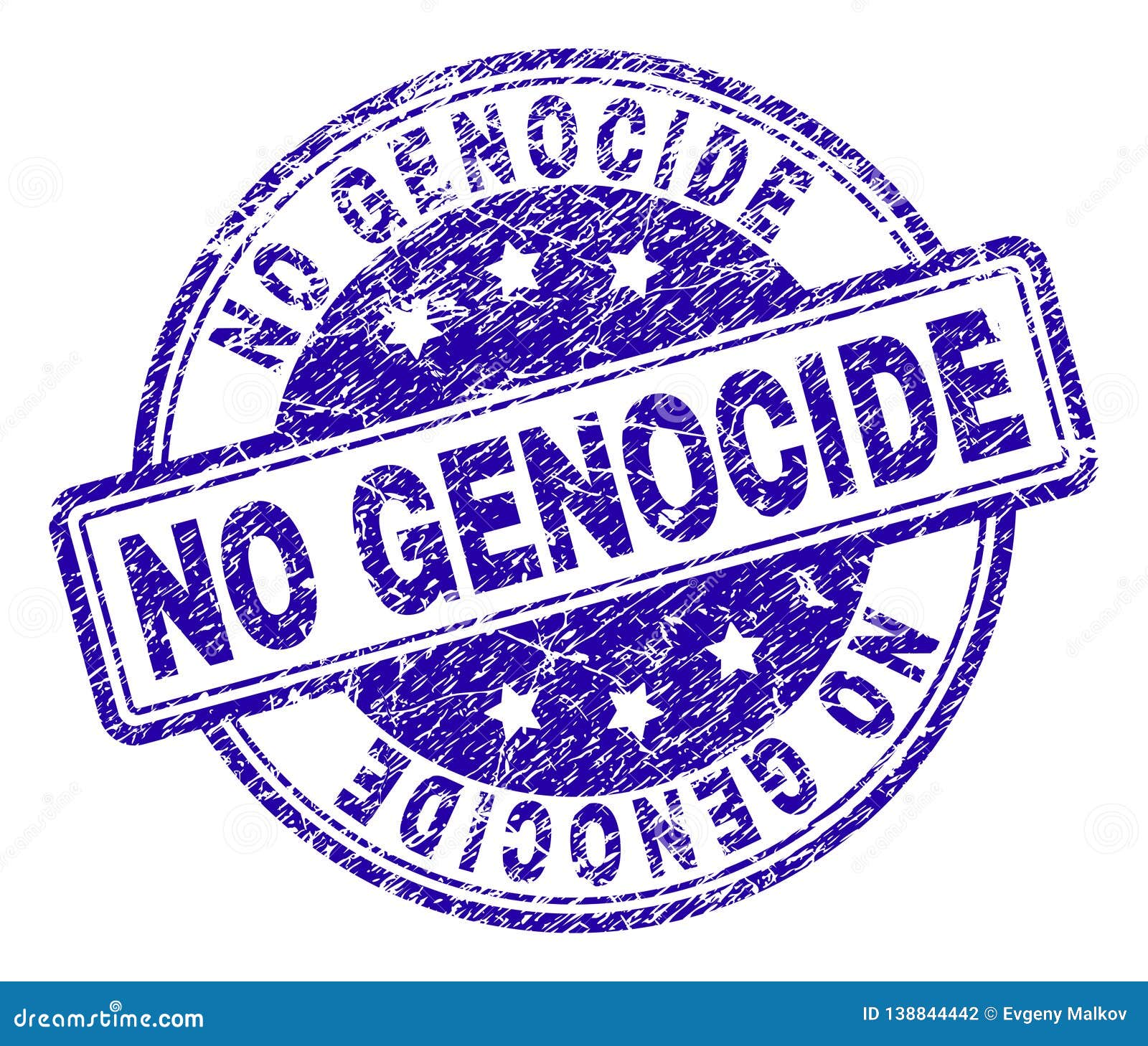 Scratched Textured NO GENOCIDE Stamp Seal Stock Vector - Illustration ...