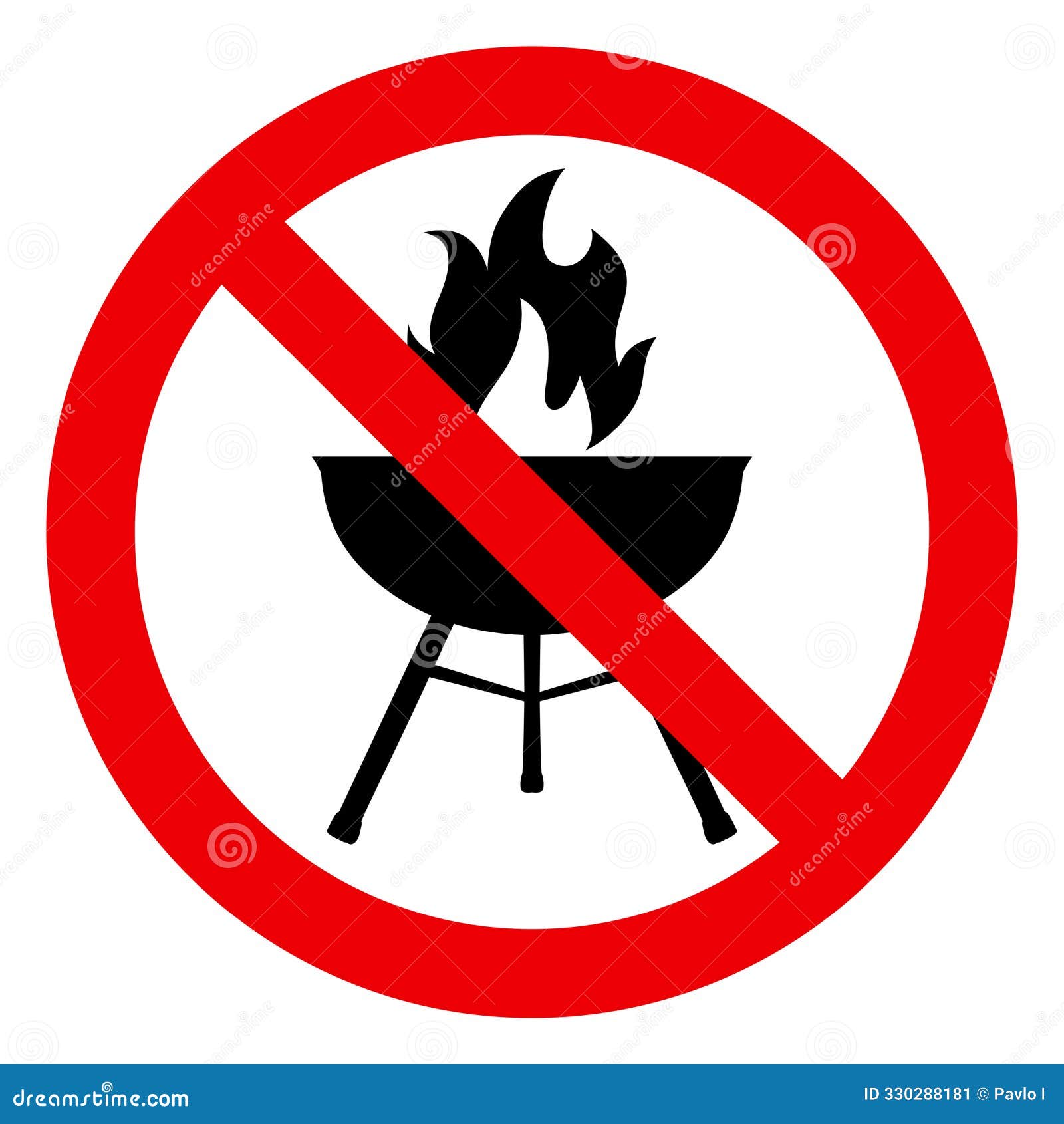 No Grill Icon, Bbq Forbidden Sign, Brazier Sign, Chargrill Icon ...