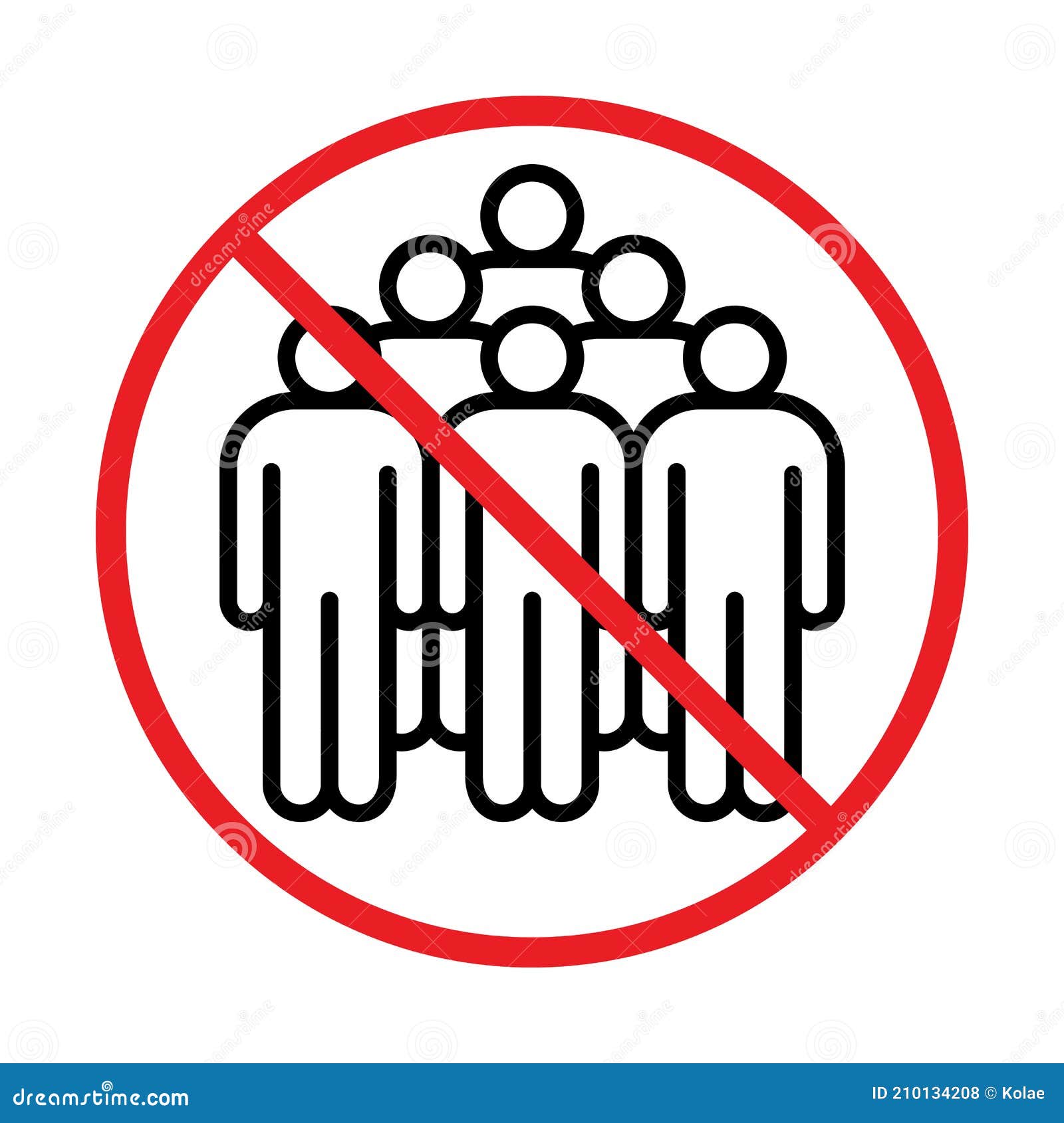 No group sign stock vector. Illustration of problem - 210134208