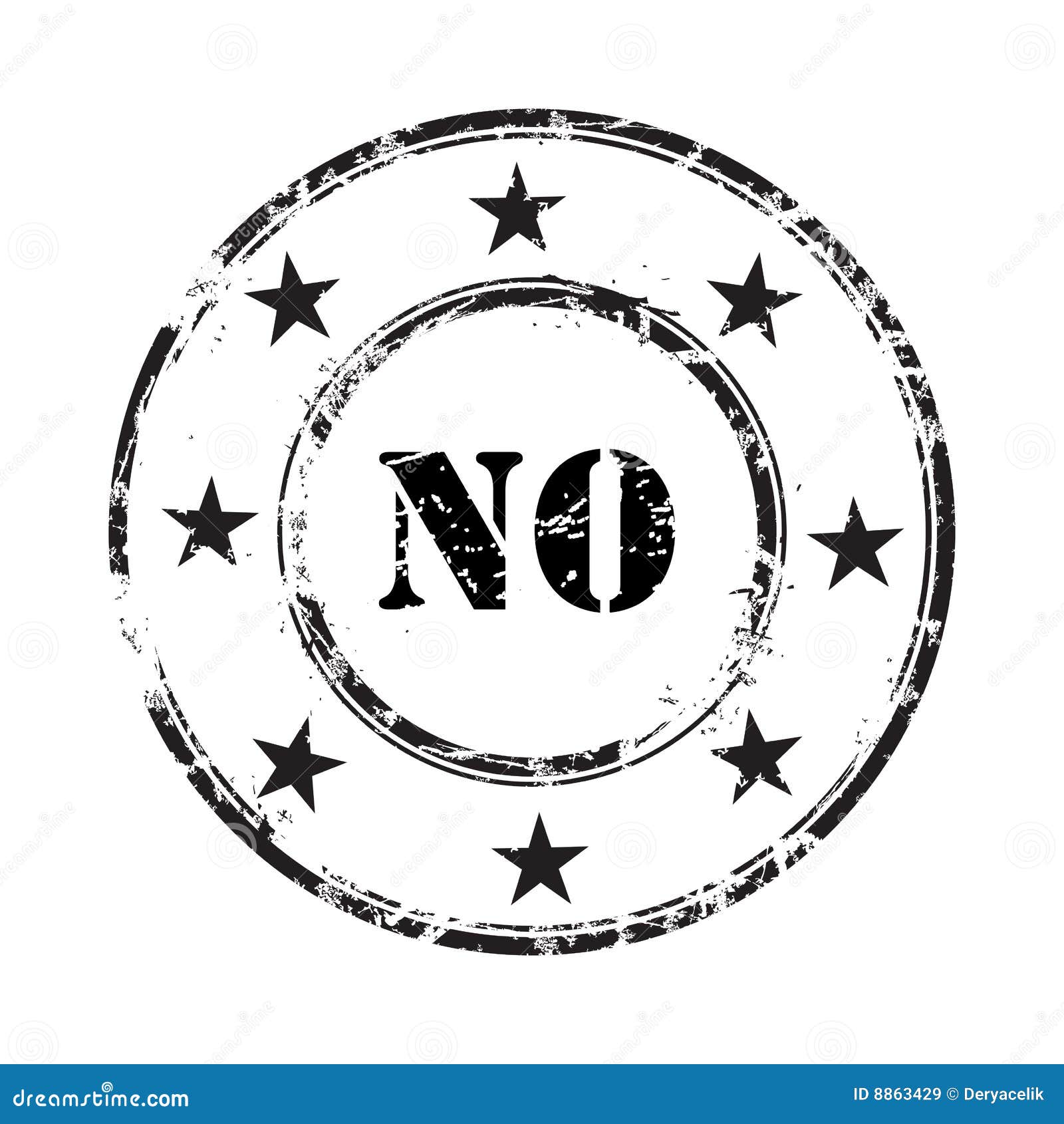 No Grunge Rubber Stamp Background Stock Vector - Illustration of ...