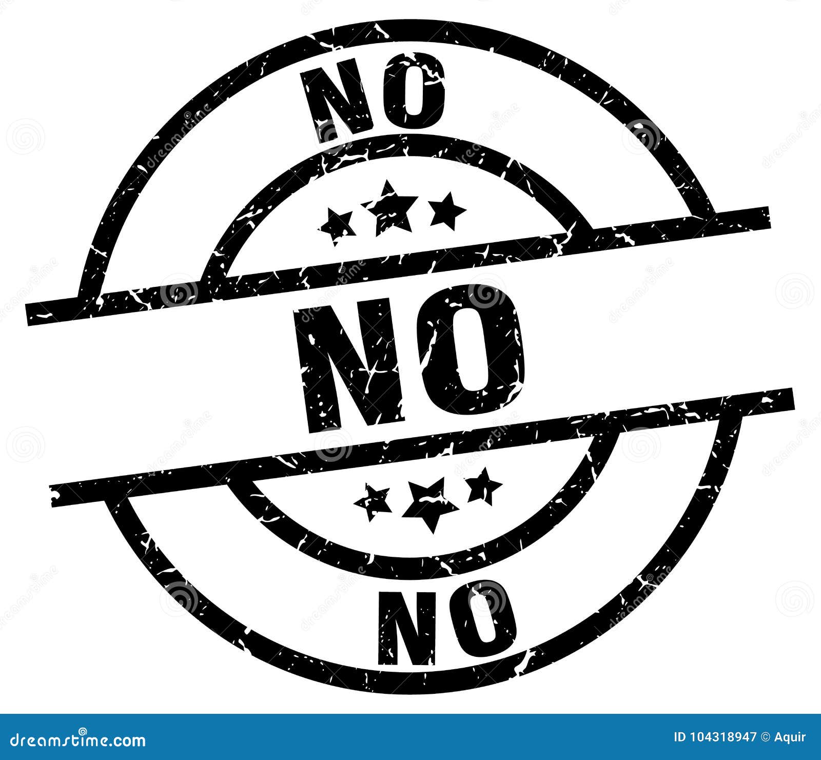 No stamp stock vector. Illustration of peeler, sticker - 104318947