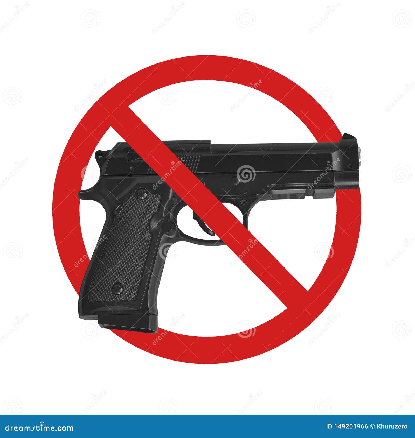 No gun sign stock photo. Image of guard, circle, person - 149201966