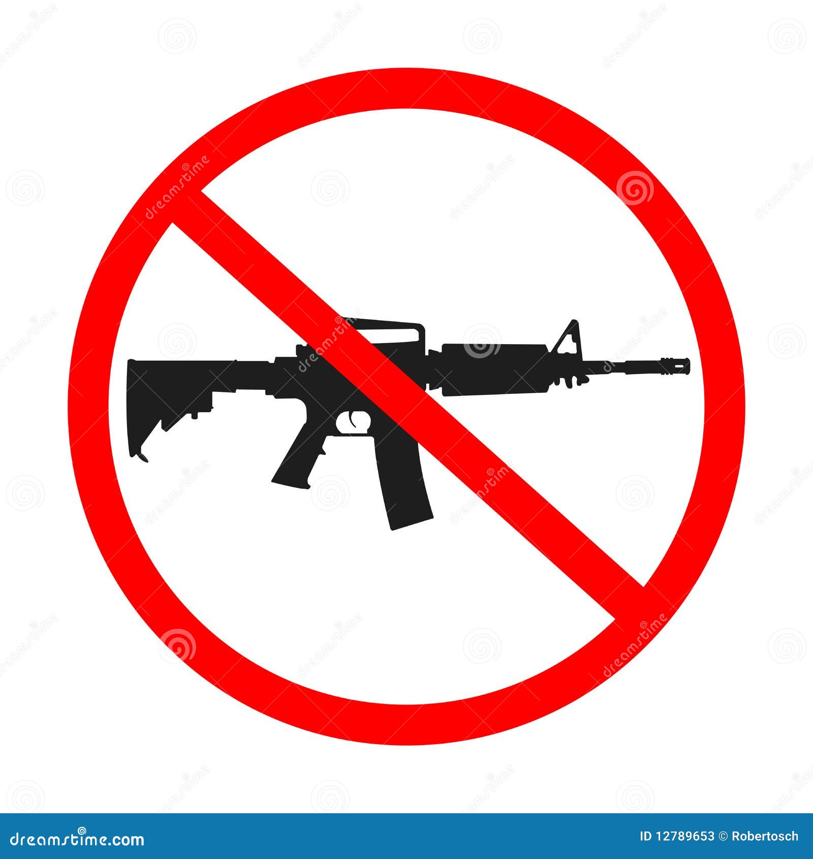 No guns allowed stock vector. Illustration of abstract - 12789653